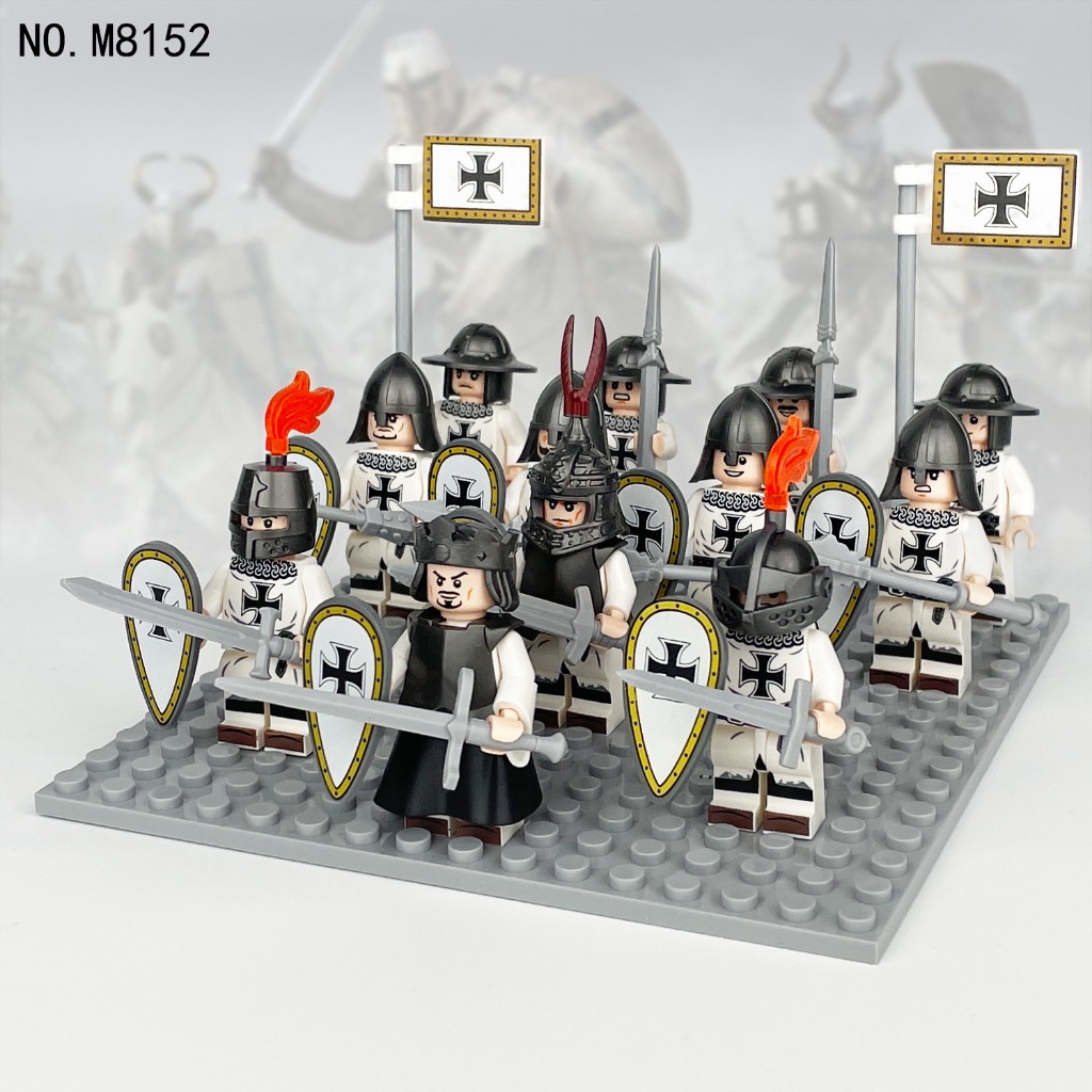 Medieval logo assembly toy M8152 Knights King combo complete set of 12 ...