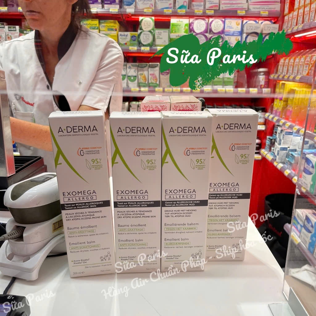 Aderma Exomega Allergo full size cream for dry skin, atopic skin ...