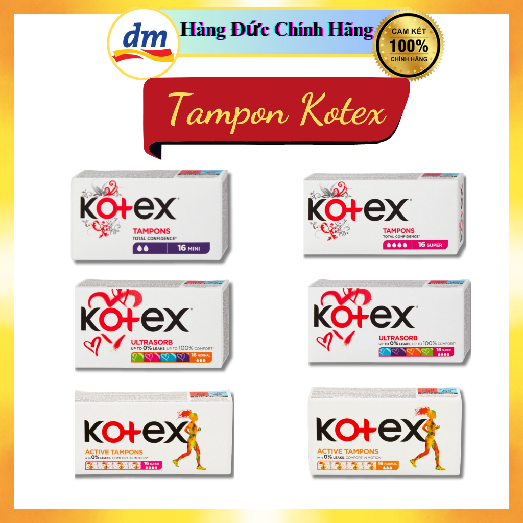 Kotex Tampons Imported from Europe | Shopee Malaysia