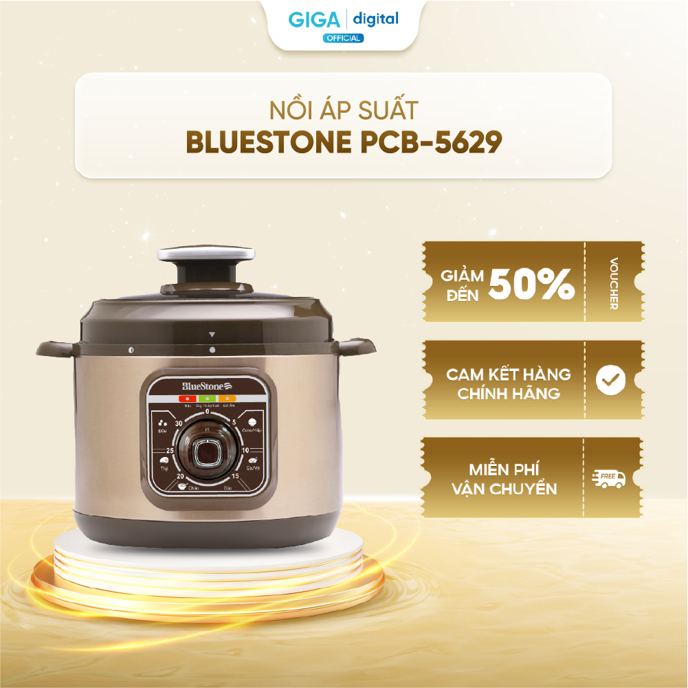 Bluestone PCB-5629 Pressure Cooker 5 Liter 900W | Shopee Malaysia