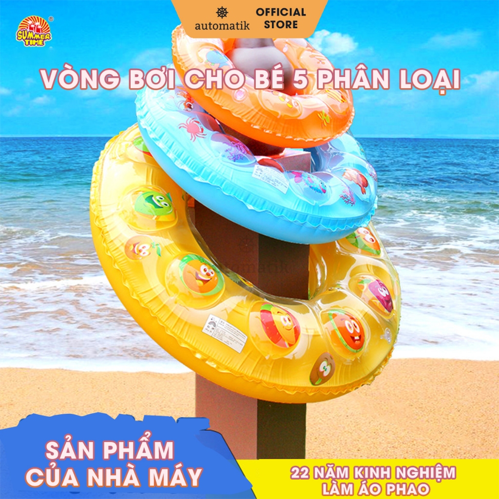 Automik Multifunctional Baby Swimming Ring Float Round Animal Shape ...
