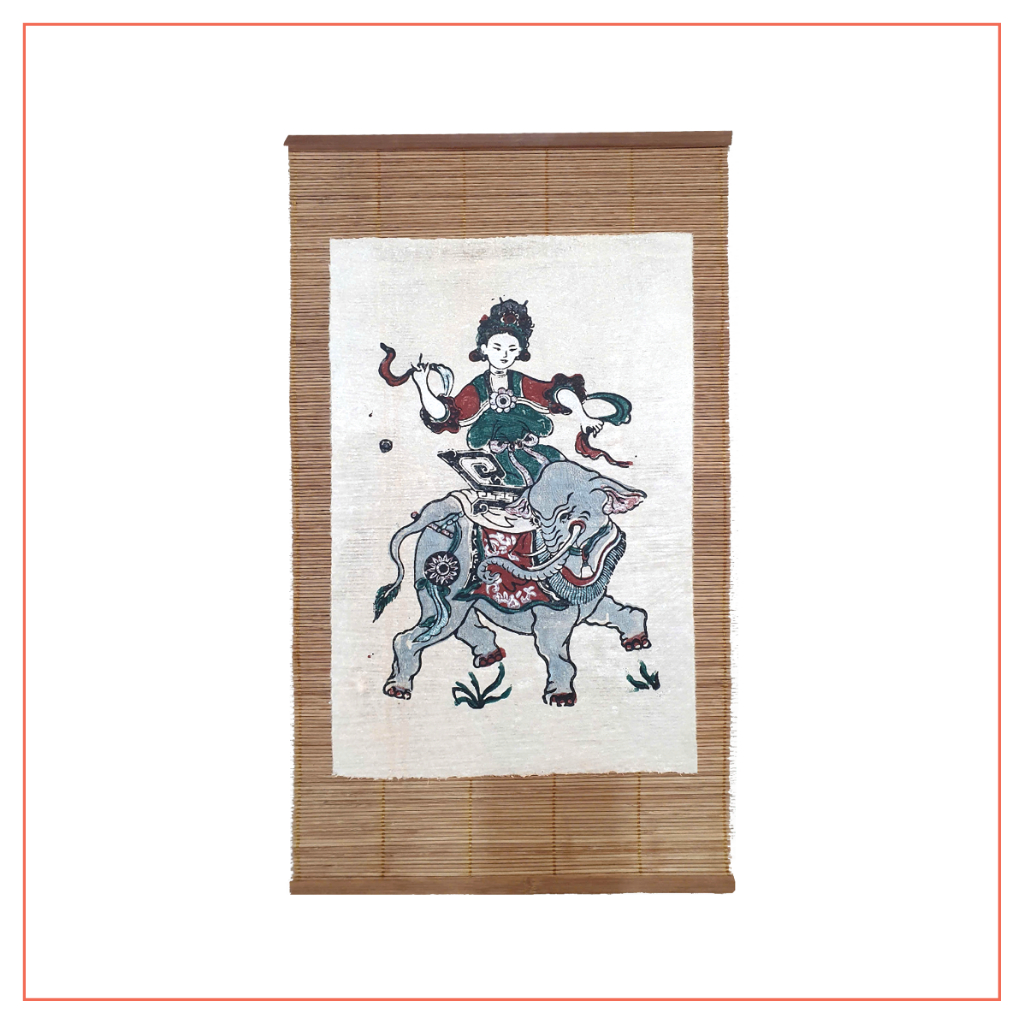 Ba Trieu painting - Dong Ho folk painting - - Dong Ho folk woodcut ...