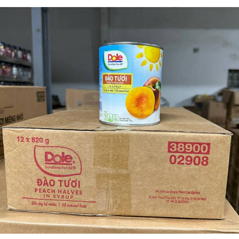 Box of 12 cans of Dole canned peaches 820g | Shopee Malaysia