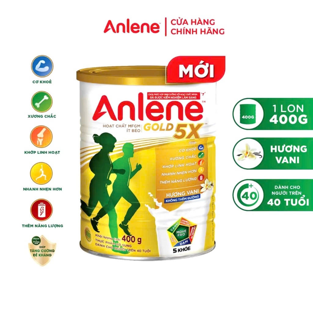 [DATE October 2025] Anlene Gold 5X milk powder vanilla flavor 400g can ...