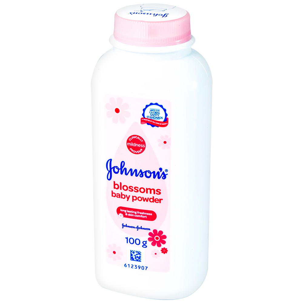 Johnson's Baby Powder with floral scent, absorbs excess moisture ...