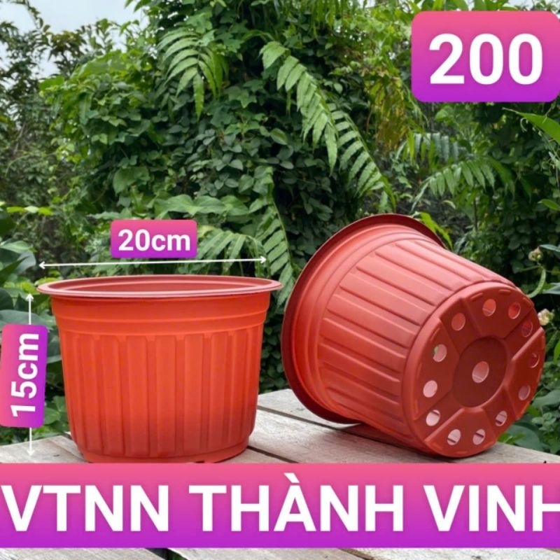 [ 20 Pieces ] TTK 200 Plastic Flower Pots (20cm x 15cm ) | Shopee Malaysia