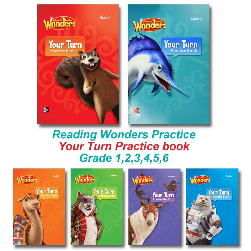 Reading Wonders - Your Turn Practice book - Grade 1,2,3,4,5,6-print ...