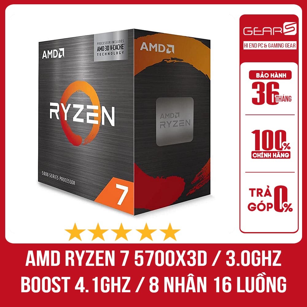 Amd Ryzen 7 5700X3D Processor / 3.0GHz Boost 4.1GHz / 8 Cores 16 Threads TRAY - | Shopee Malaysia