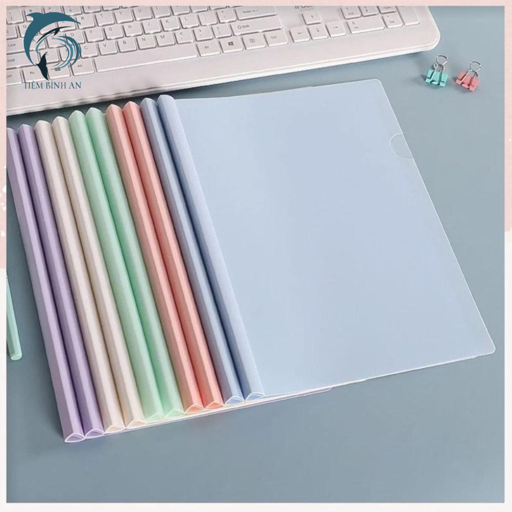 Document clip, basic spine retractor, thin type, A4 size for convenient ...