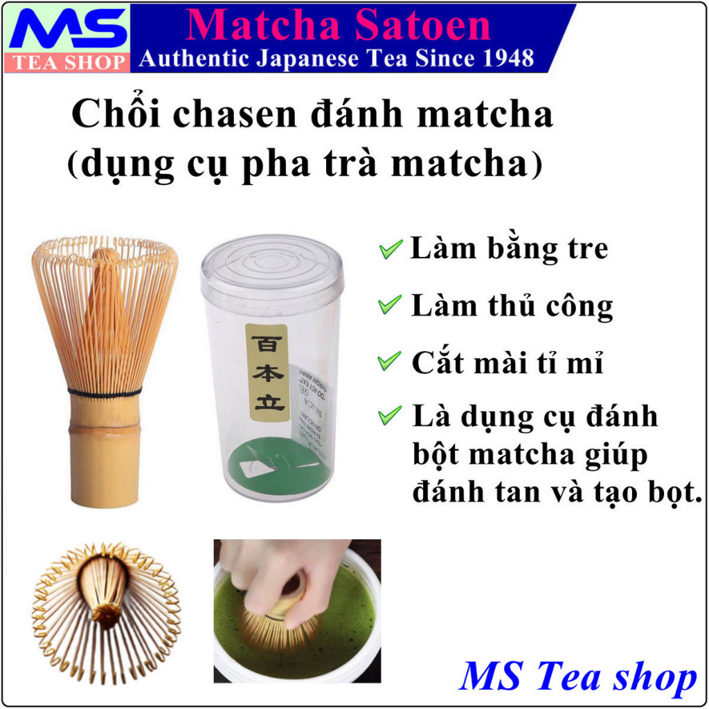 Chasen matcha brush, matcha tea making kit, Japanese style green tea ...