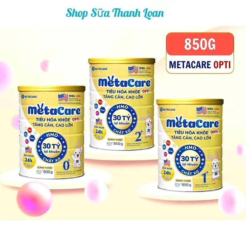 (HSD October 2026) Nutricare Metacare OPTI Powdered Milk FULL NUMBERS 0+,1+,2+ 850g - Healthy ...