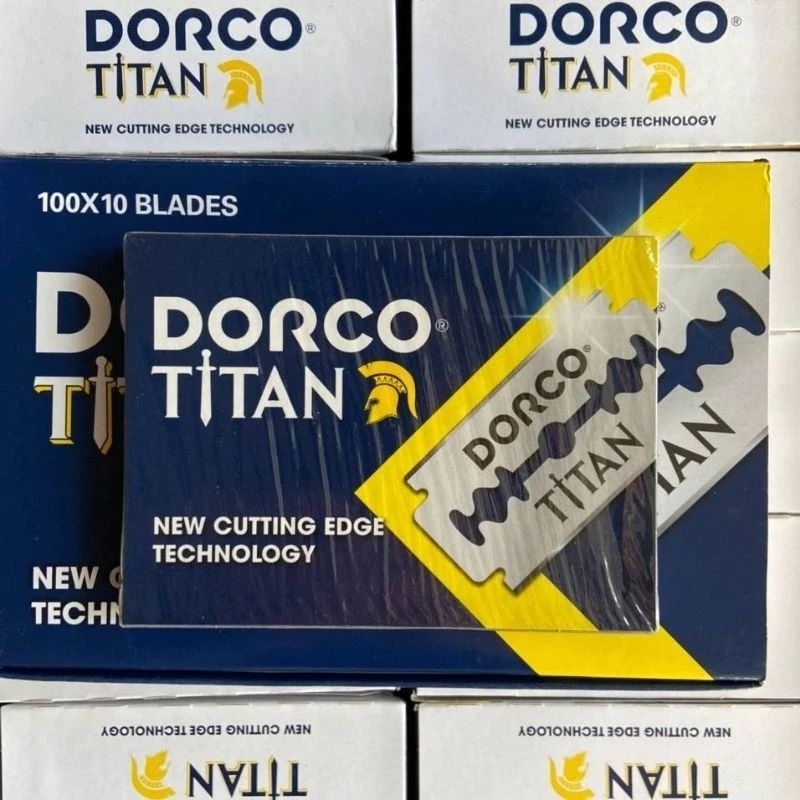Dorco Titan razor box of 100 super sharp, shave and shave face | Shopee ...