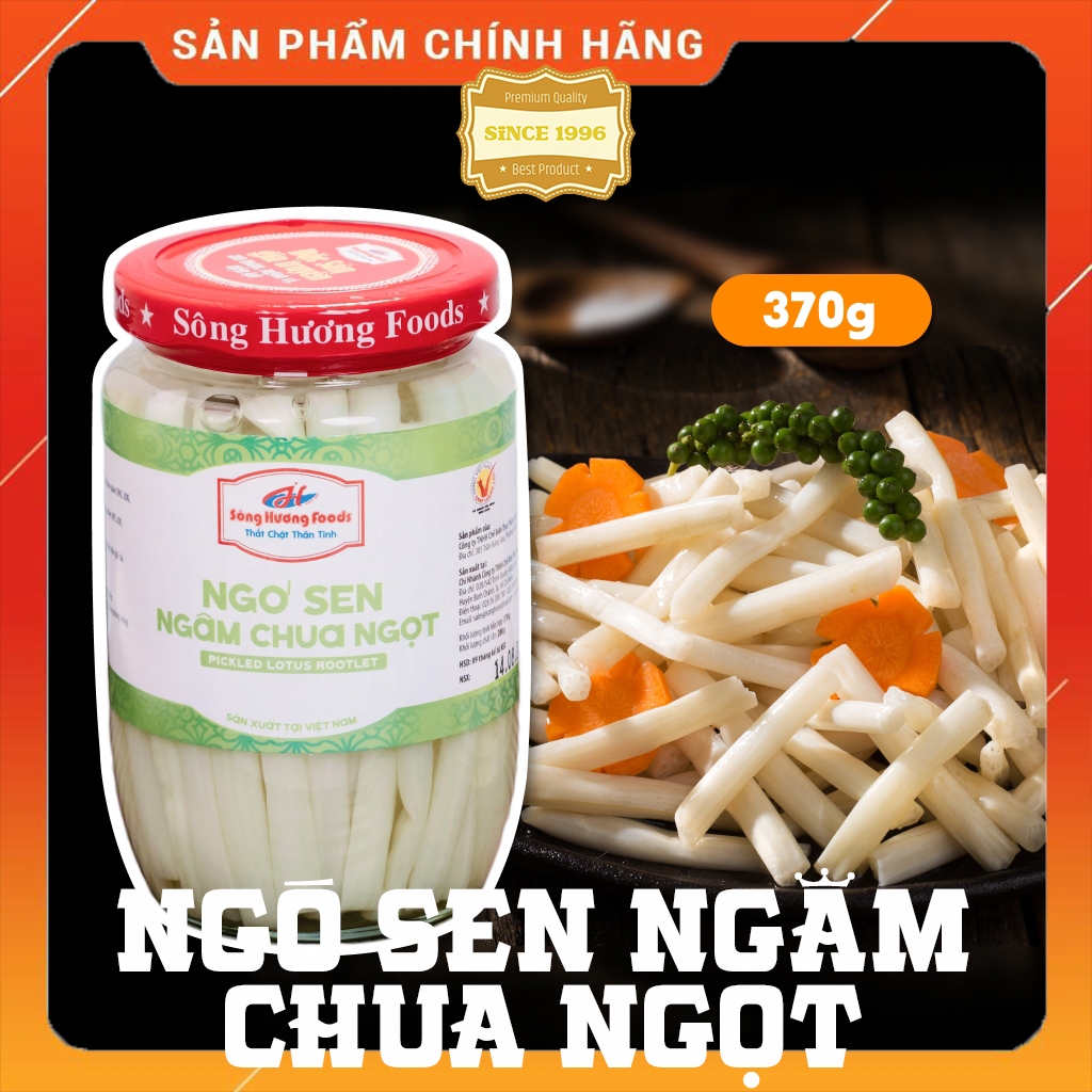 Sweet and Sour Pickled Lotus Root - Song Huong Foods 370g Jar - Served ...