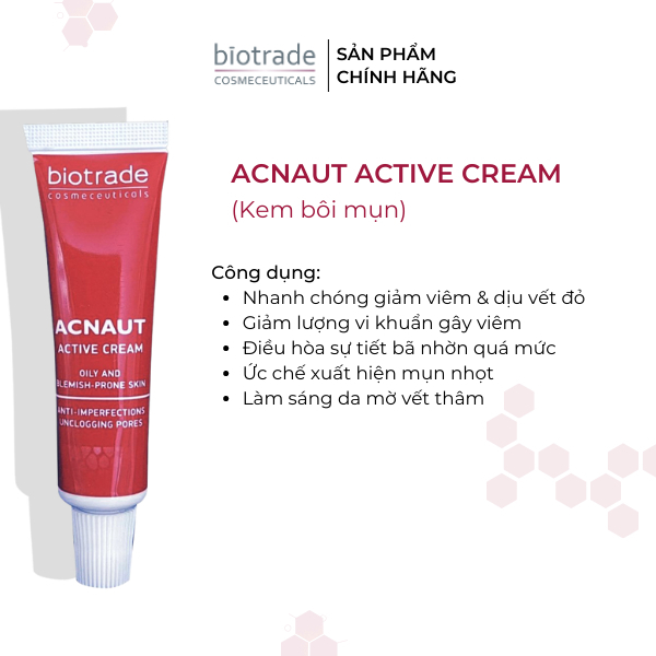 Biotrade Acnaut Hormonal Acne Cream Quickly Reduces All Types of Acne ...