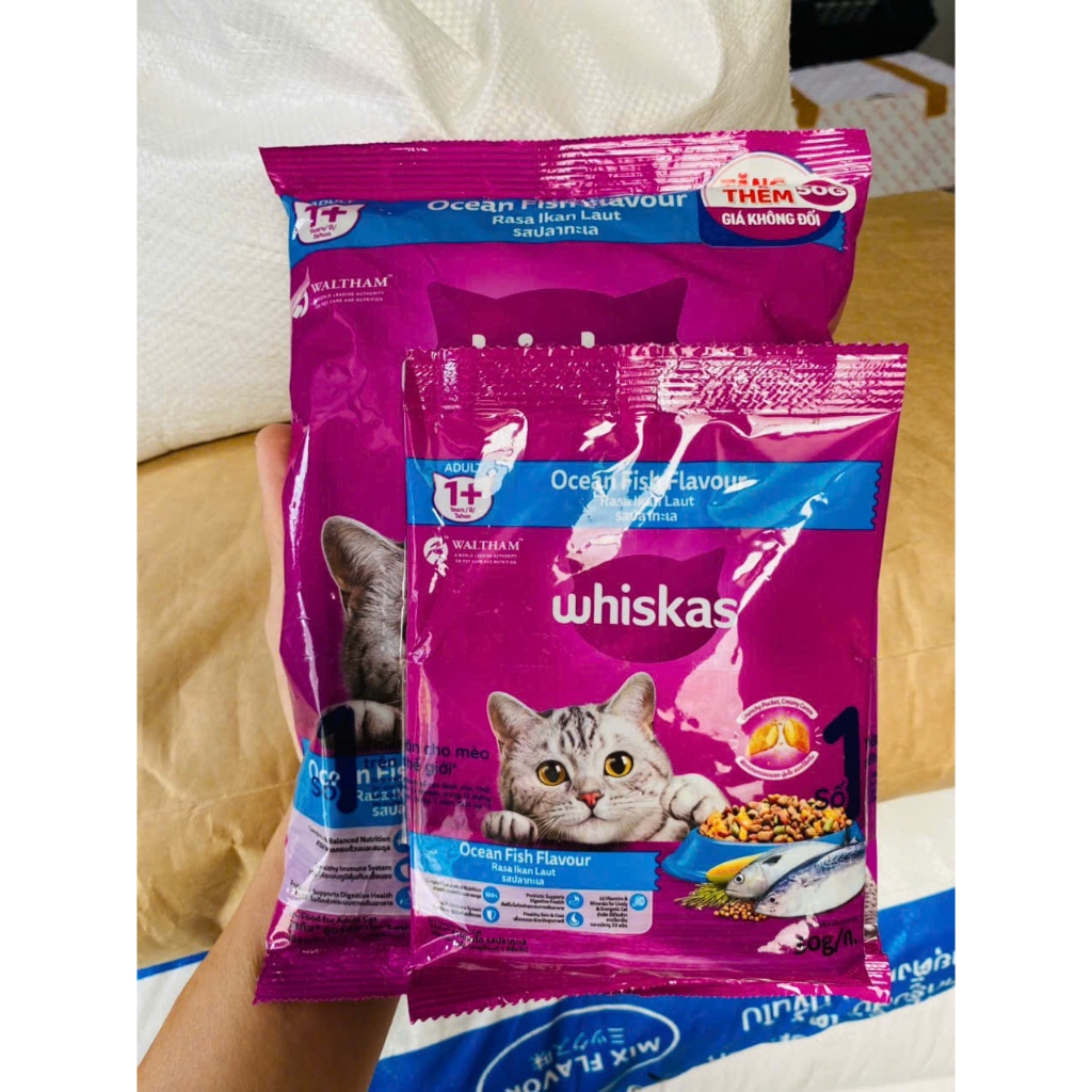 Whiskas Whiskas Cat Bran Whiskas Sea Fish Flavor 400g pack (with 50g ...