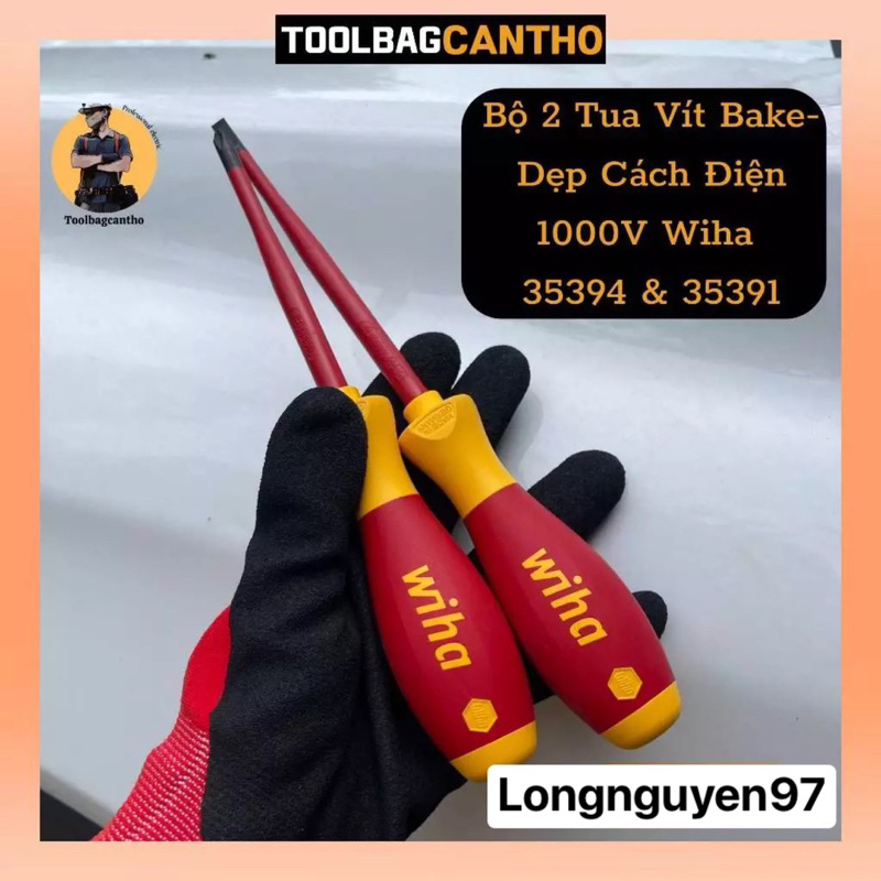 Combo of 2 Screwdrivers/ Set of 2 Bake Screwdrivers - Insulated Clip ...