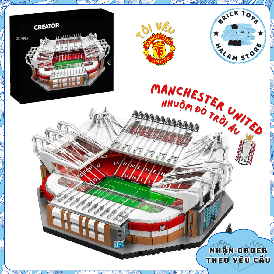 Old Trafford Manchester United red devil MU stadium assembly toy ...