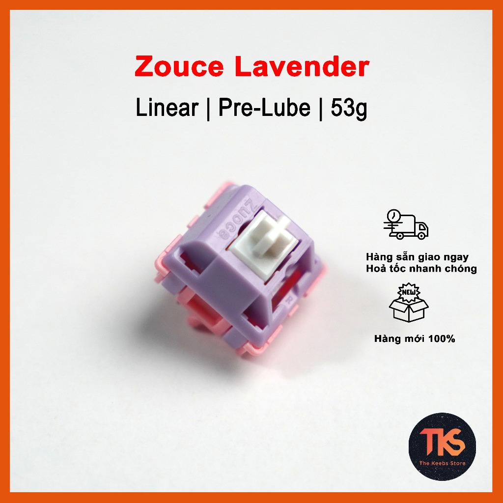 Switch Zouce Lavender | Linear 53g | Mechanical keyboard switch | TKS TKS TKS TKS | Shopee Malaysia