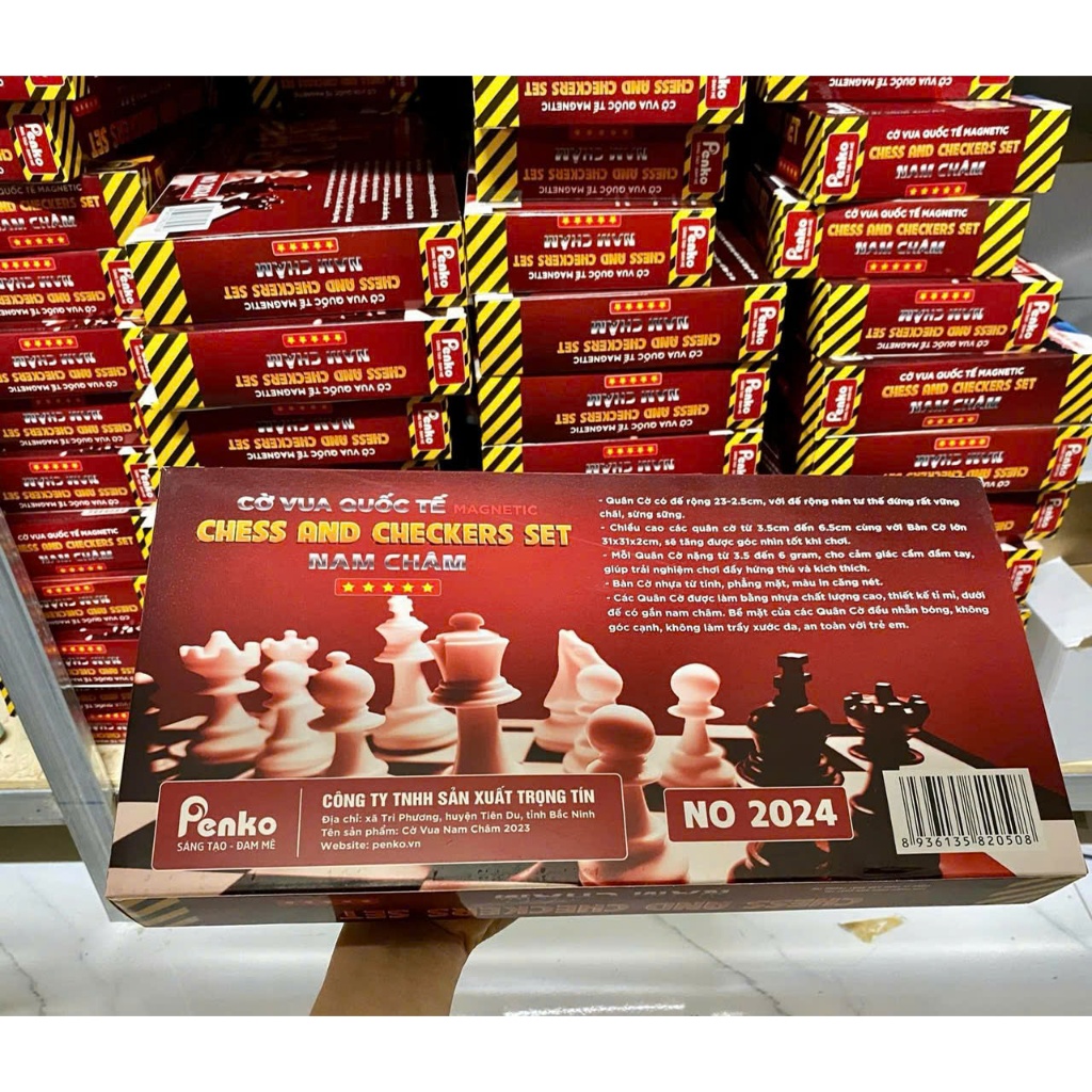 Genuine Magnetic Chess Box Chess And Checkers Set - International Chess ...