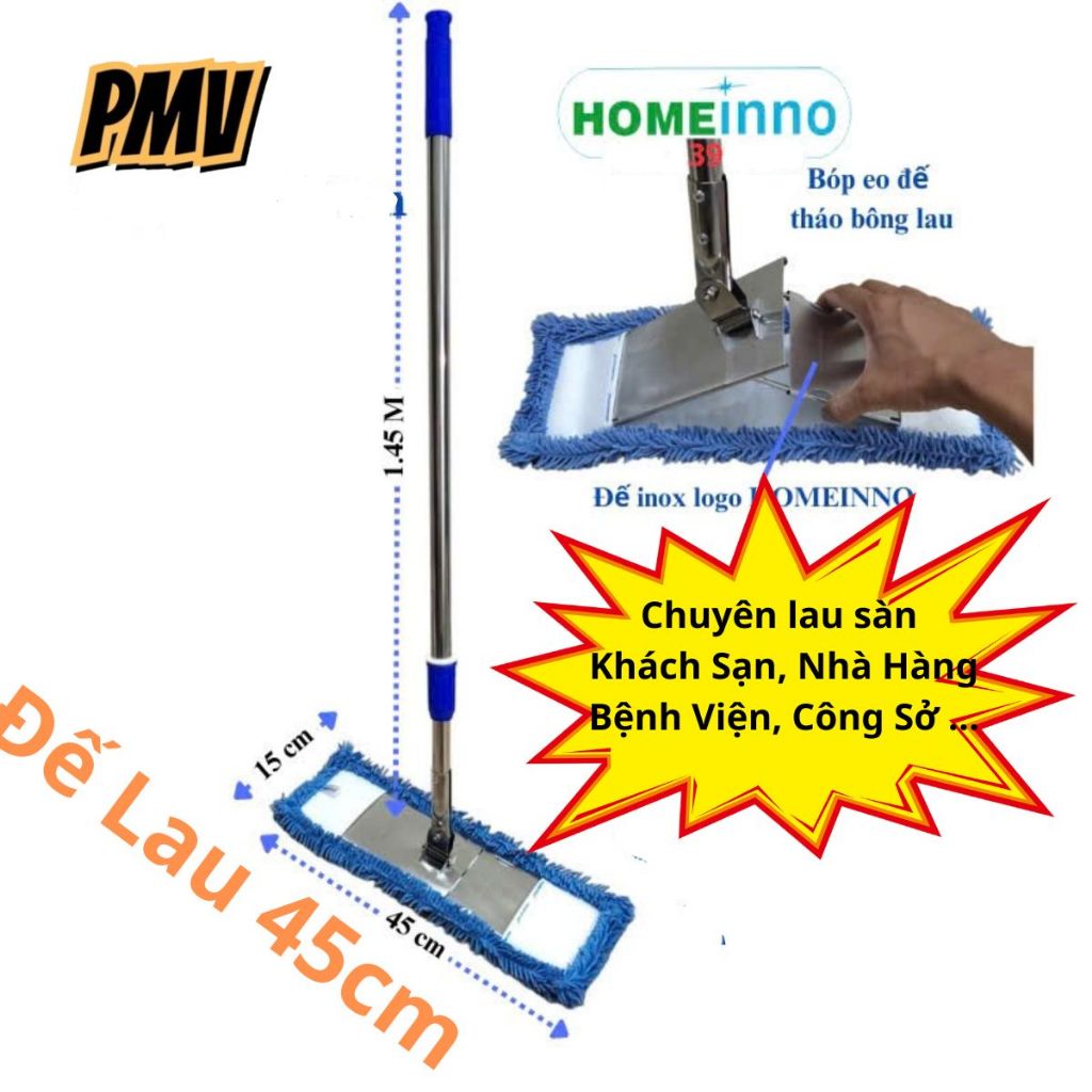 Homeinno sturdy stainless steel industrial mop, industrial mop 45cm ...