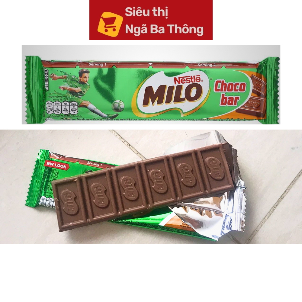 Nestlé Milo Choco Bar chocolate candy Bar 30gm - Nga Ba Thong ...