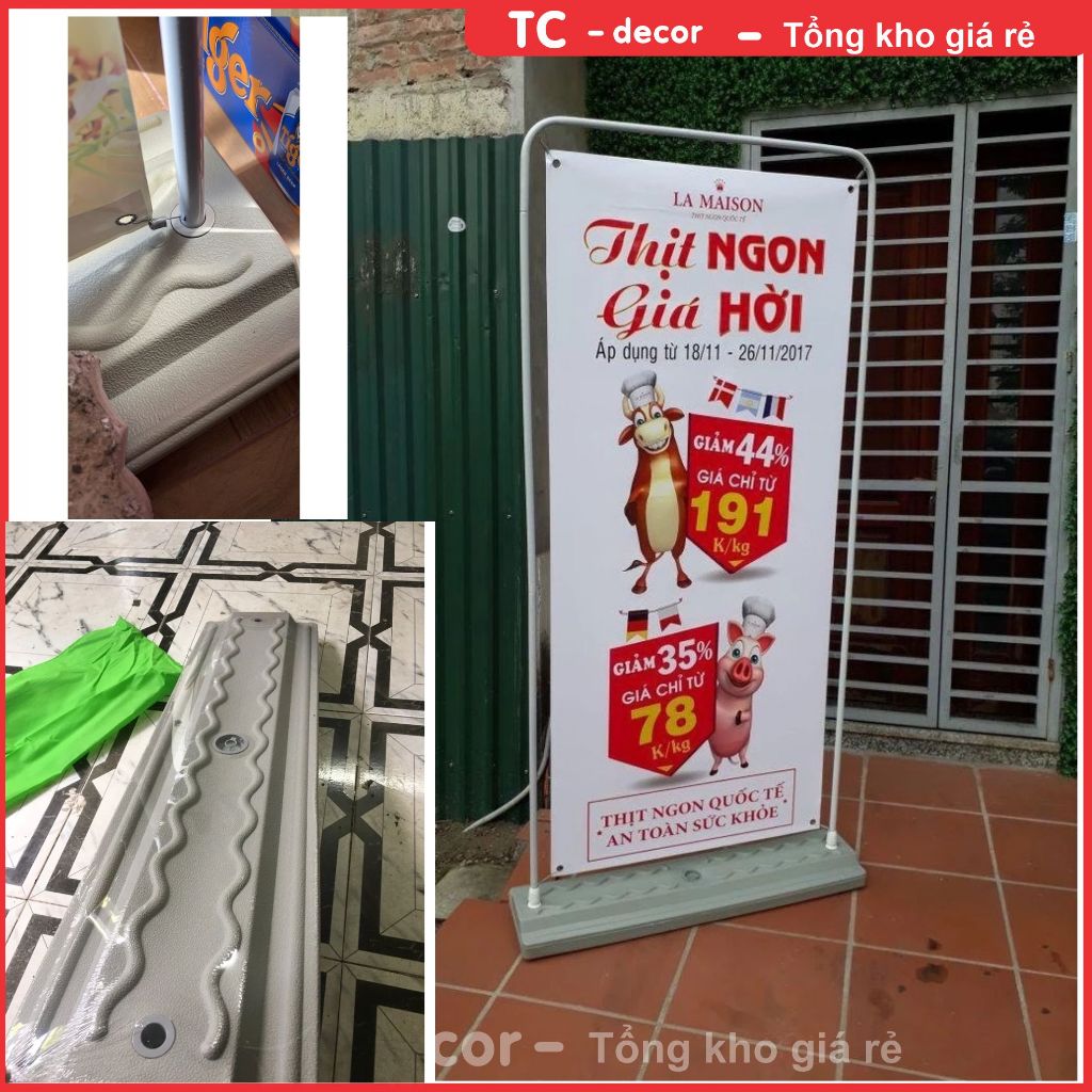 Door-style Standee with plastic base, windproof Standee, water ...