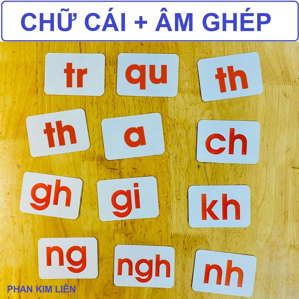 Flashcard set of bilingual English - Vietnamese alphabet cards with ...
