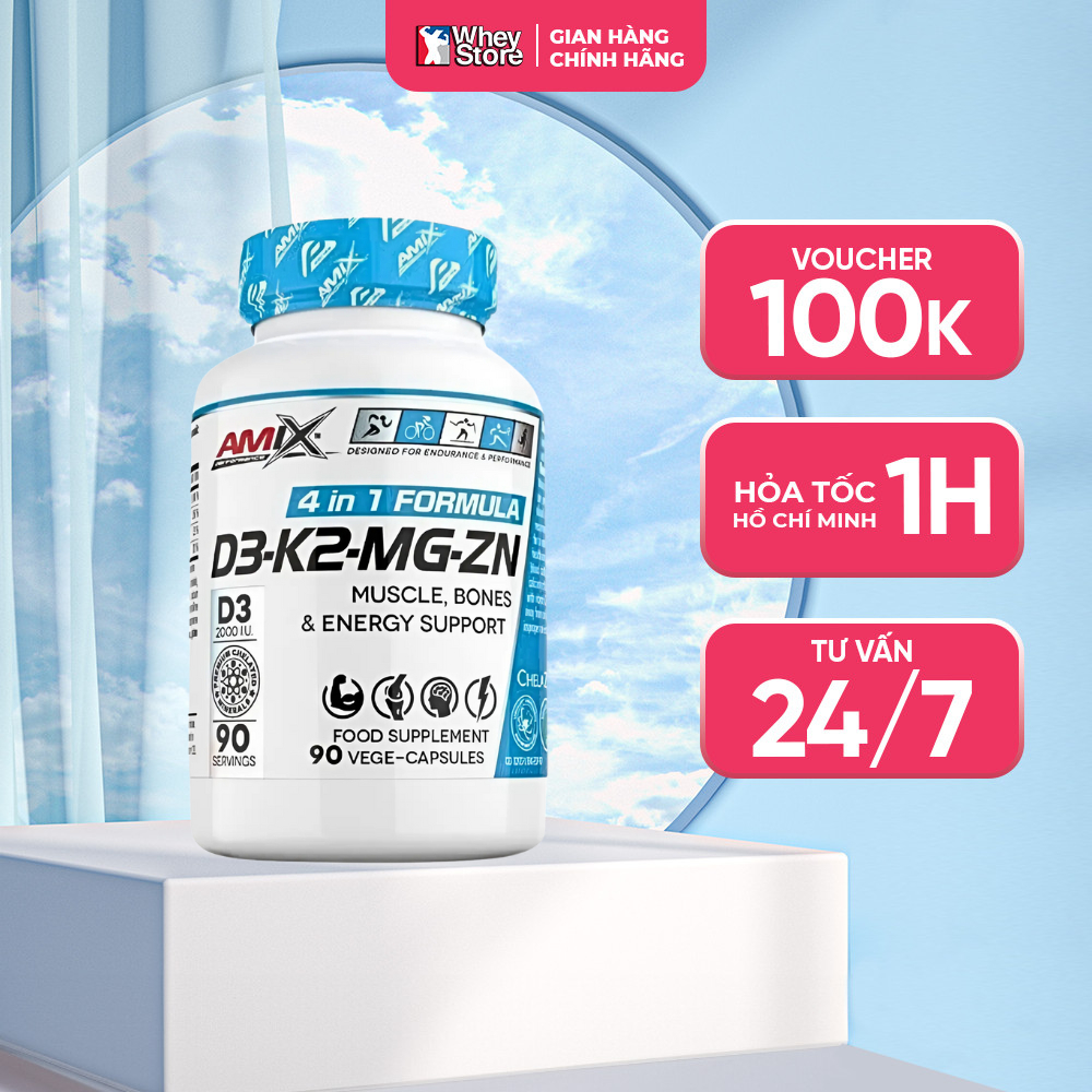Health Supplement Amix Formula D3 - K2 - Mg - Zn Genuine 90 Capsules ...