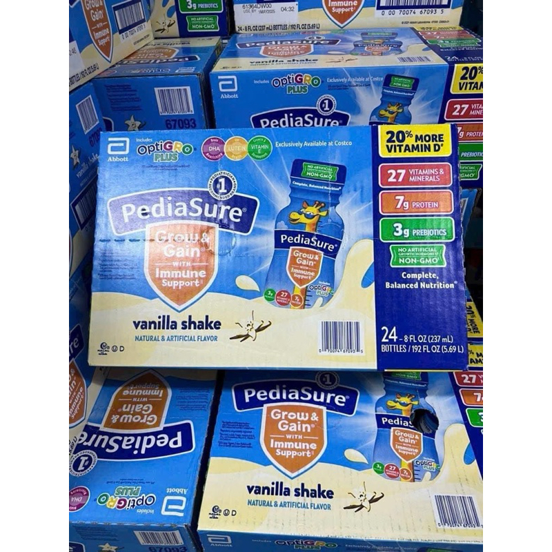 Pediasure Grow liquid milk & Gain Vanilla OptiGrow Plus 237ml x 24 ...
