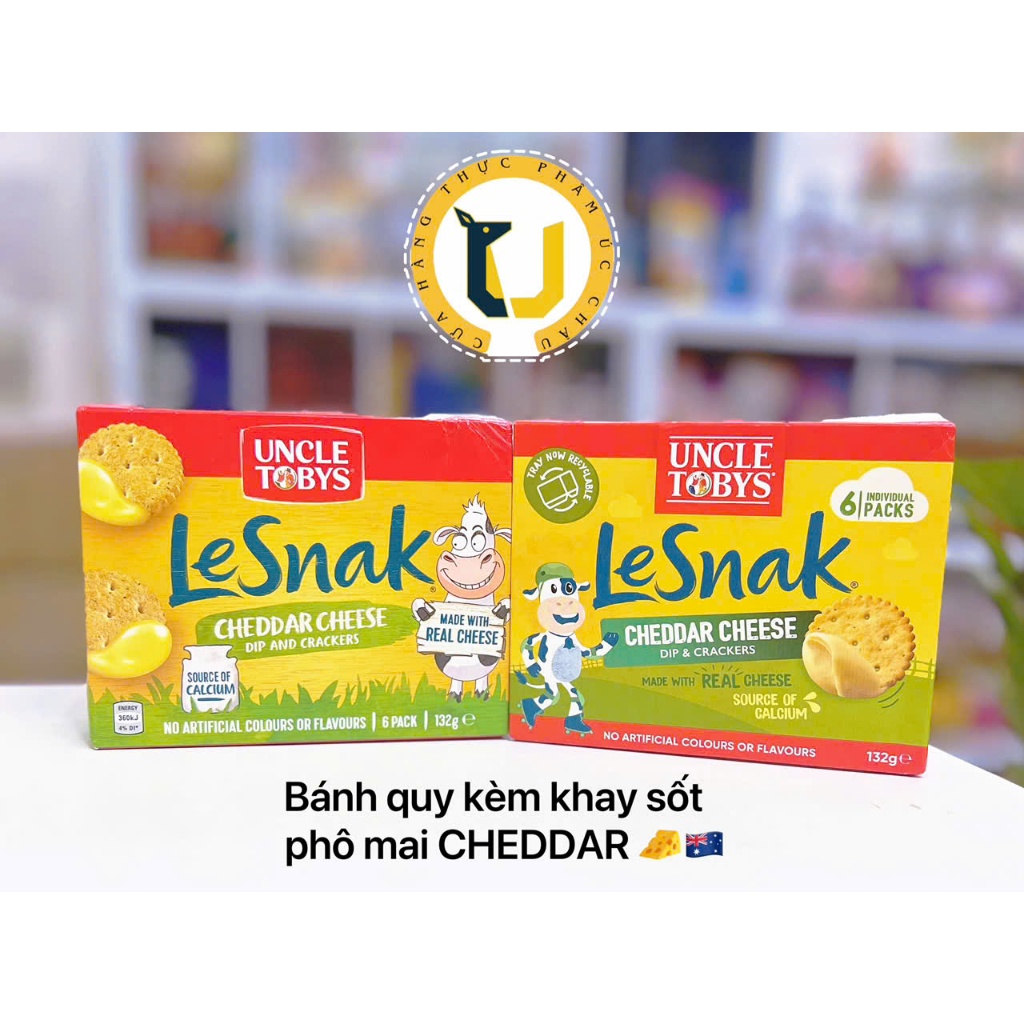 (AUSTRALIAN Product) Cookies with tray of UNCLE TOBYS LESNAK Cheddar ...
