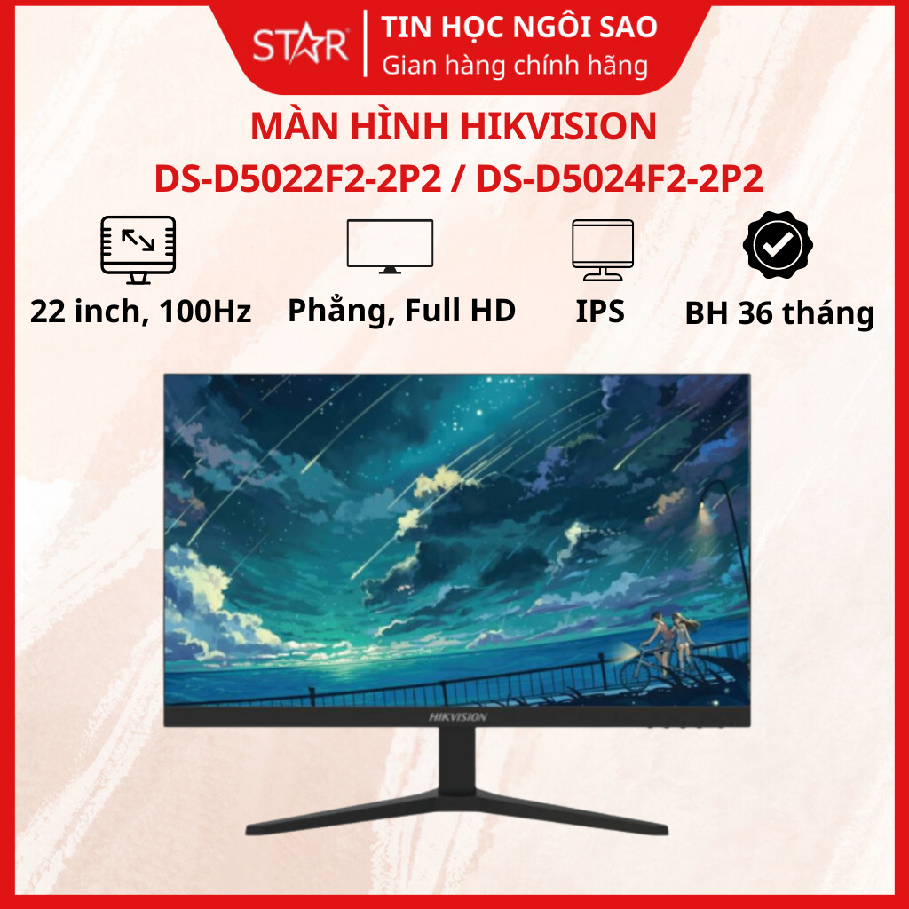Hikvision DS-D5022F2-2P2 / DS-D5024F2-2P2 Monitor | 22 inch, Full HD ...