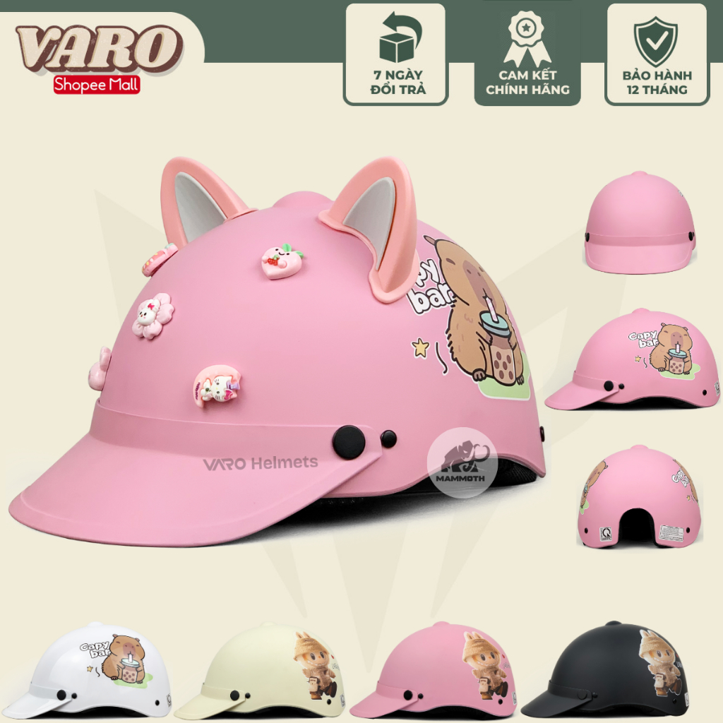 Labubu Half Helmet, Capybara Varohelmet - Genuine Hard Beak Helmet ...
