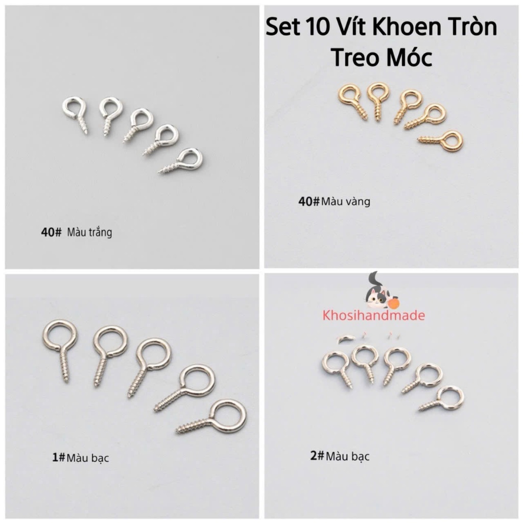 Set of 10 Round Hanging Hooks (Multiple Sizes) | Shopee Malaysia