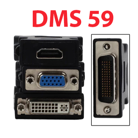 Dms adapter - 59pin to DVI - VGA - HDMI | Shopee Malaysia