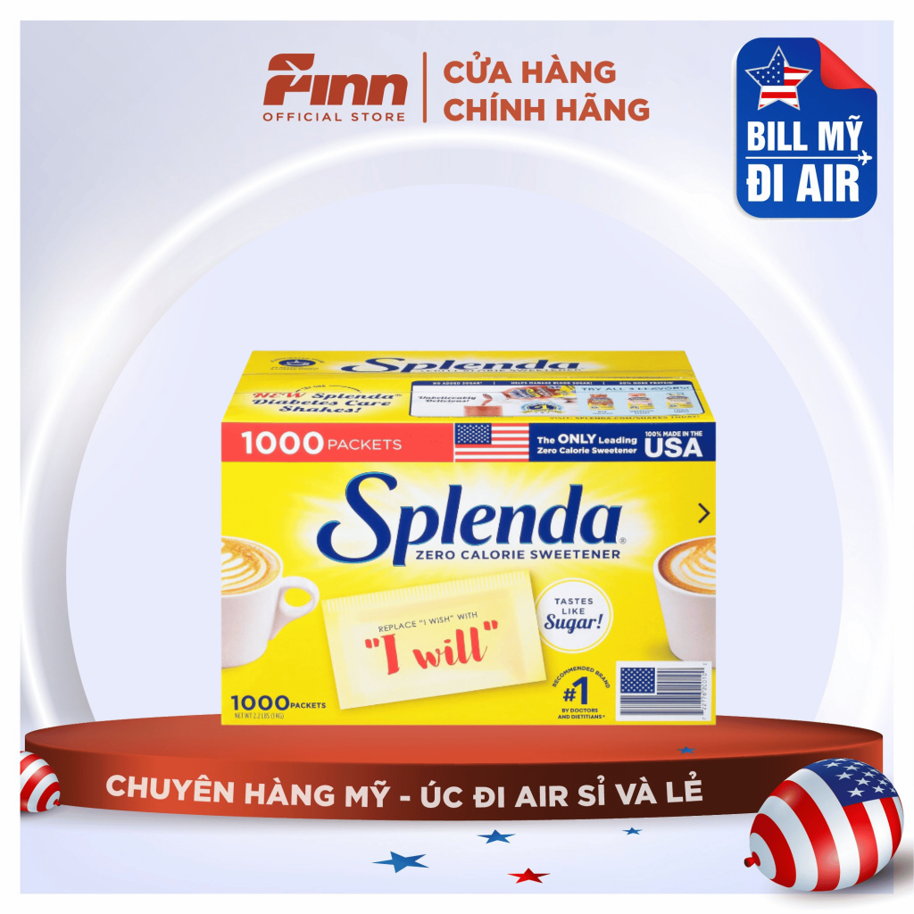 [BILL American AIR] American Splenda diet sugar box of 1000 packs of 1g ...