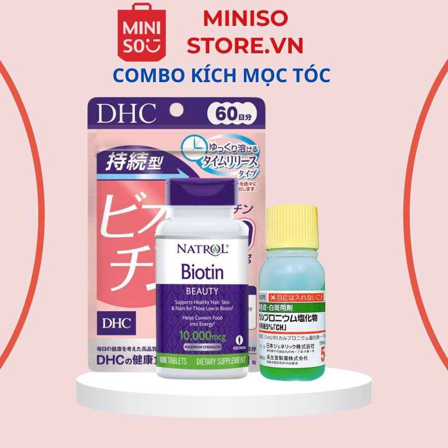 Hair Growth Support Combo Natrol Biotin 10000 Mcg 100 US Tablets ...