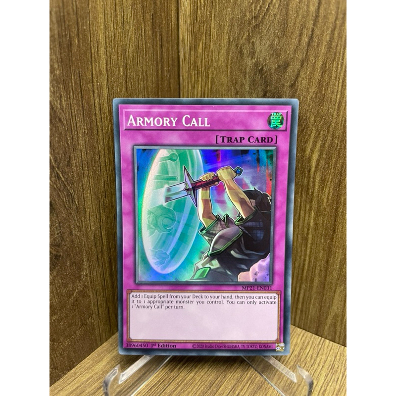 ( Genuine YUGIOH Card ) Armory Call / Super Rare / MP21-EN031 / TCG ...