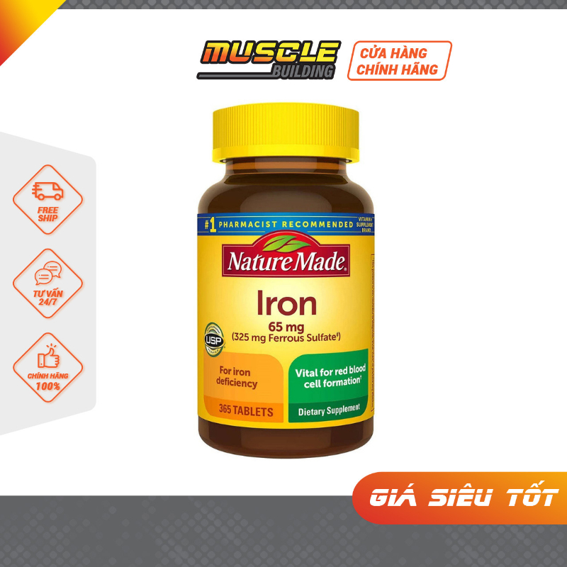 Nature Made Iron 65mg organic Iron helps supplement Iron for the body ...