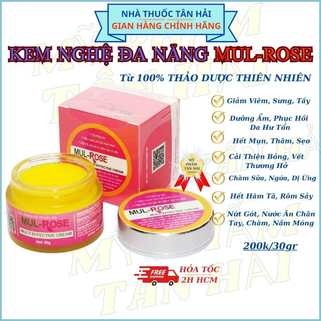 Mul ROSE multi-purpose turmeric cream nourishes skin, reduces acne ...