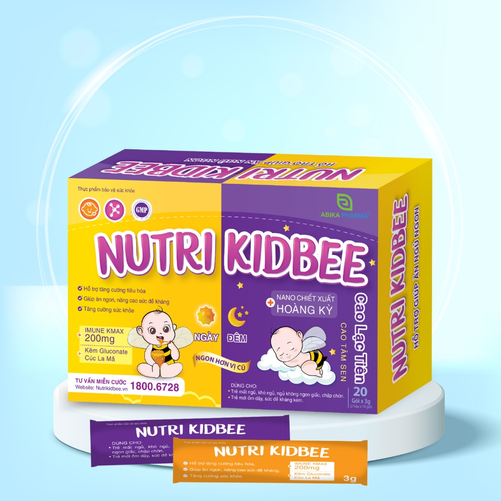 Nutri Kidbee Supports children to eat well, Enhances digestion, Increases resistance (box of 20 ...