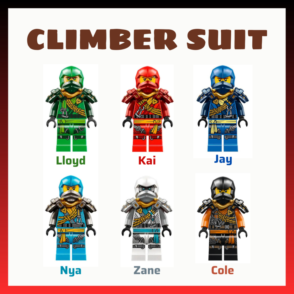 Ninjago cyber suit minifigures collection assembly toy - Assembling ...