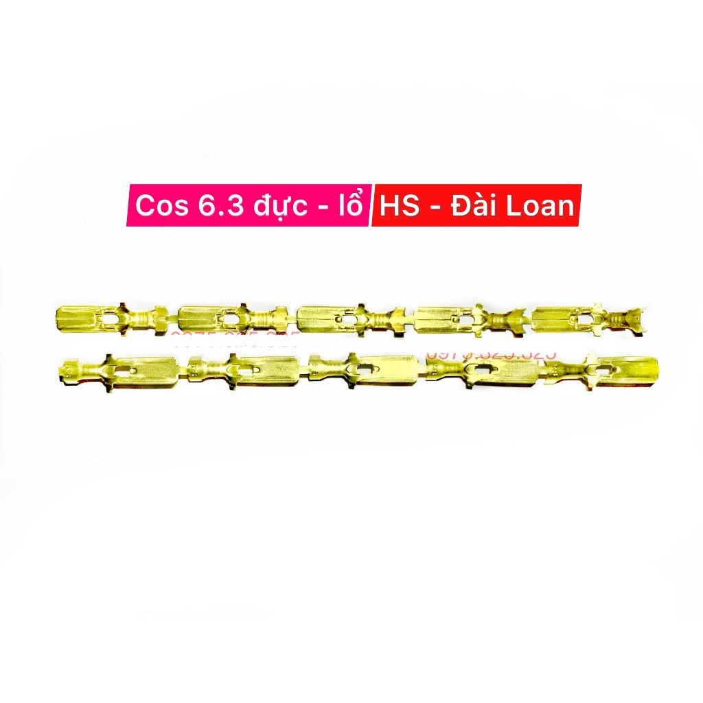 [100 Heads] thick TAIWAN cos - 6.3 MALE cos with holes - socket terminal housing iiib HS HL ...