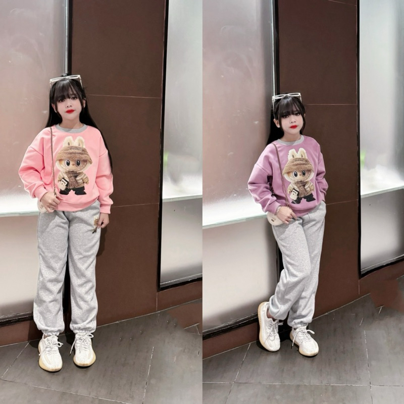 Labubu felt set with mixed colors for girls with large size 20-45kg ...