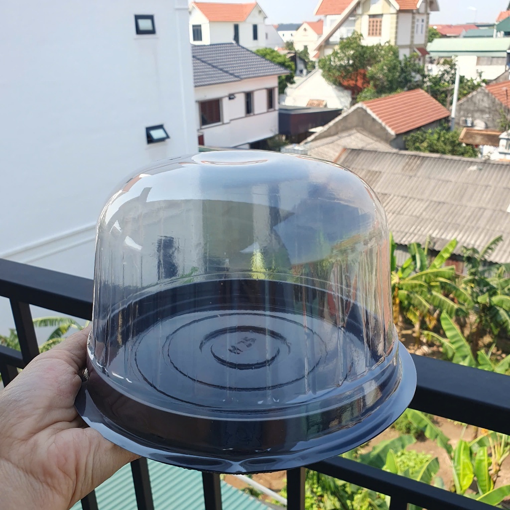 [ H25 ] Set of 50 boxes of sponge cakes and peach cakes - Round box ...