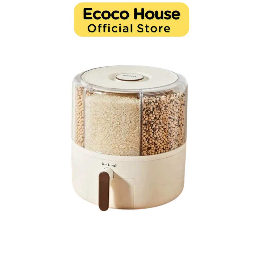 Ecoco Cereal Box with 6 Smart Compartments, High Quality Moisture-Proof, Dry Food and Nuts ...