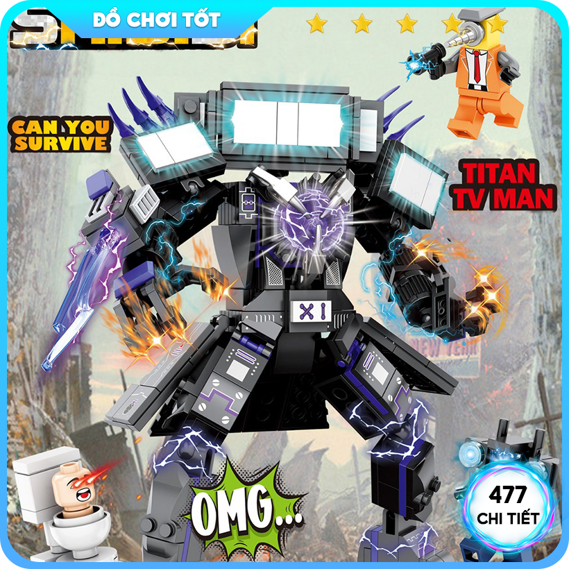 Skibidi Toilet Titan TV Man V2 477 Details Titan Camera Man, Titan ...
