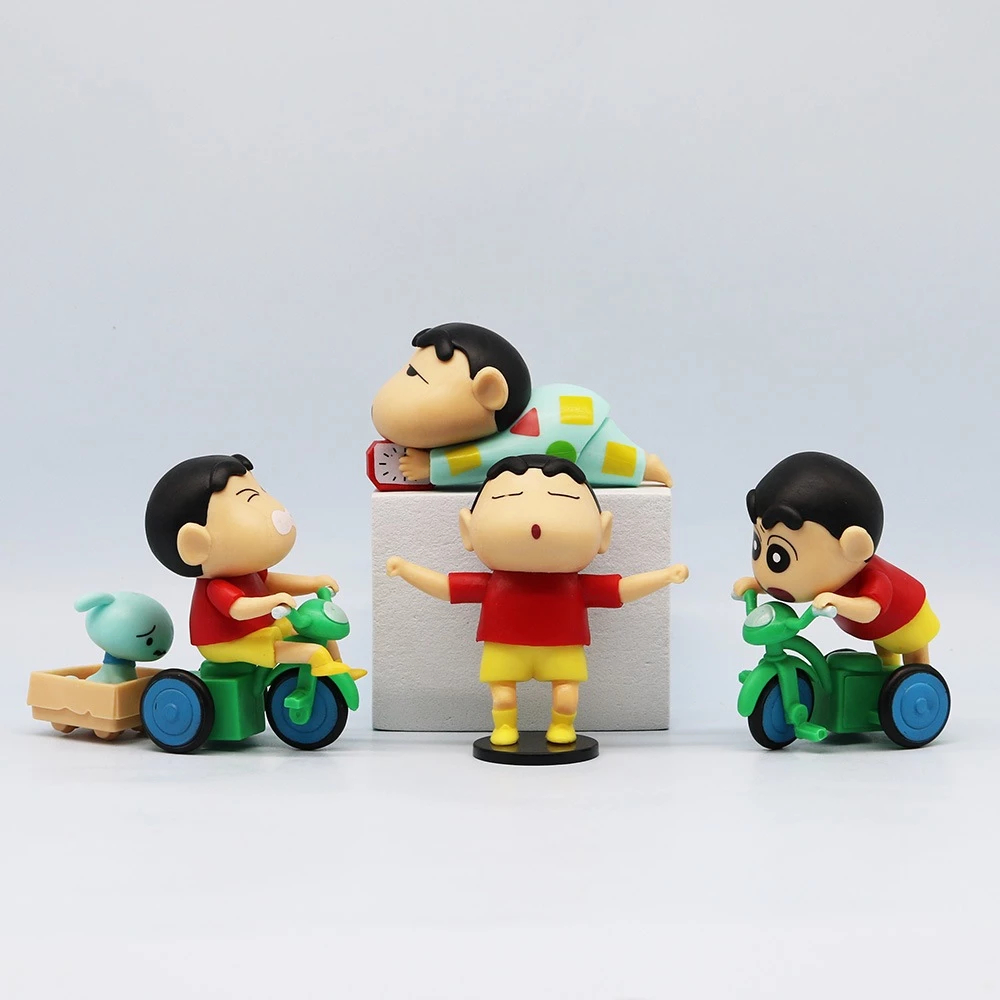 ( Full BOX ) SET OF 4 DECOR MODELS Pencil Boy Shin SET Crayon Shin chan ...