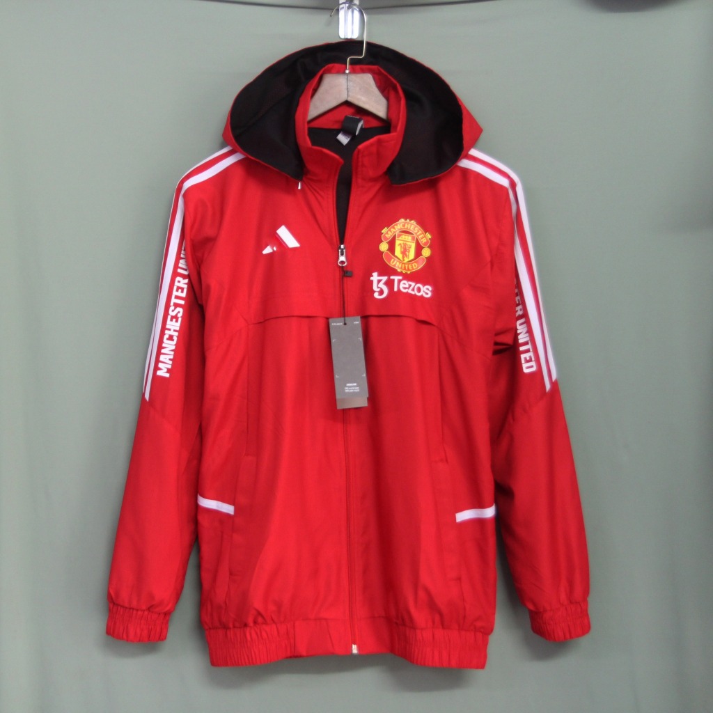 Mu RED -BLACK -WHITE 2023/24-FULL LOGO BACK Jacket | Shopee Malaysia