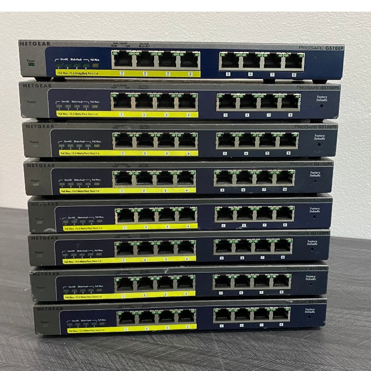 Netgear GS108PE / 8 Port With 4-Ports PoE Gigabit Ethernet, lan ...