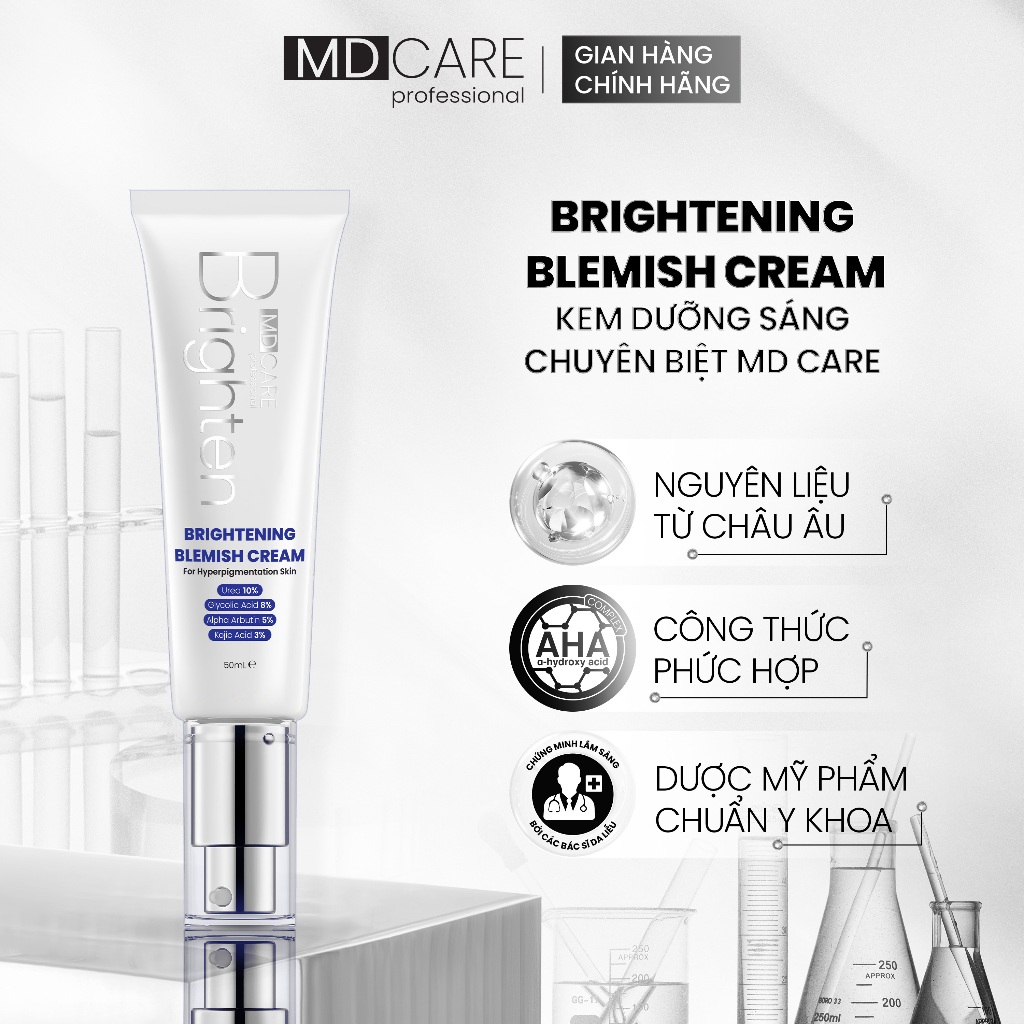 Md CARE Brightening Blemish Cream for Even Skin Tone and Intensive ...